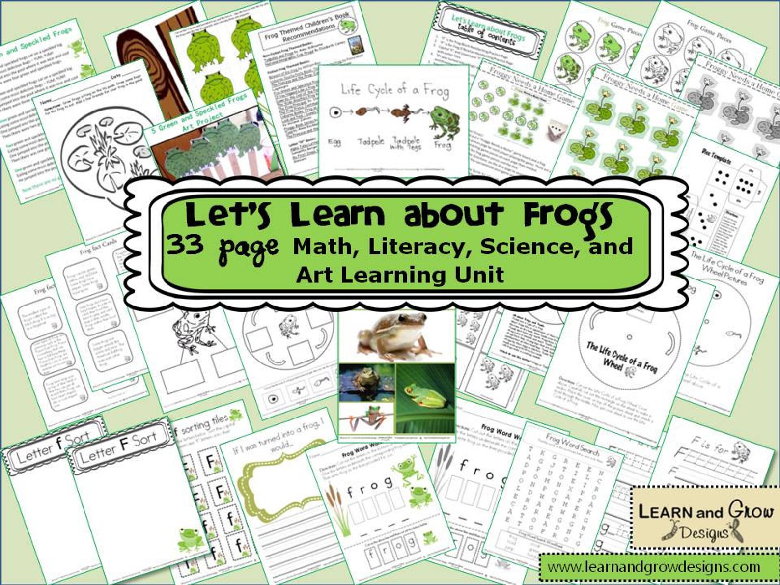 Let's Learn About Frogs Themed Learning Unit - Etsy