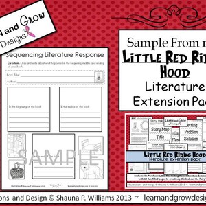 Little Red Riding Hood Literature Extension Writing Pack - Etsy