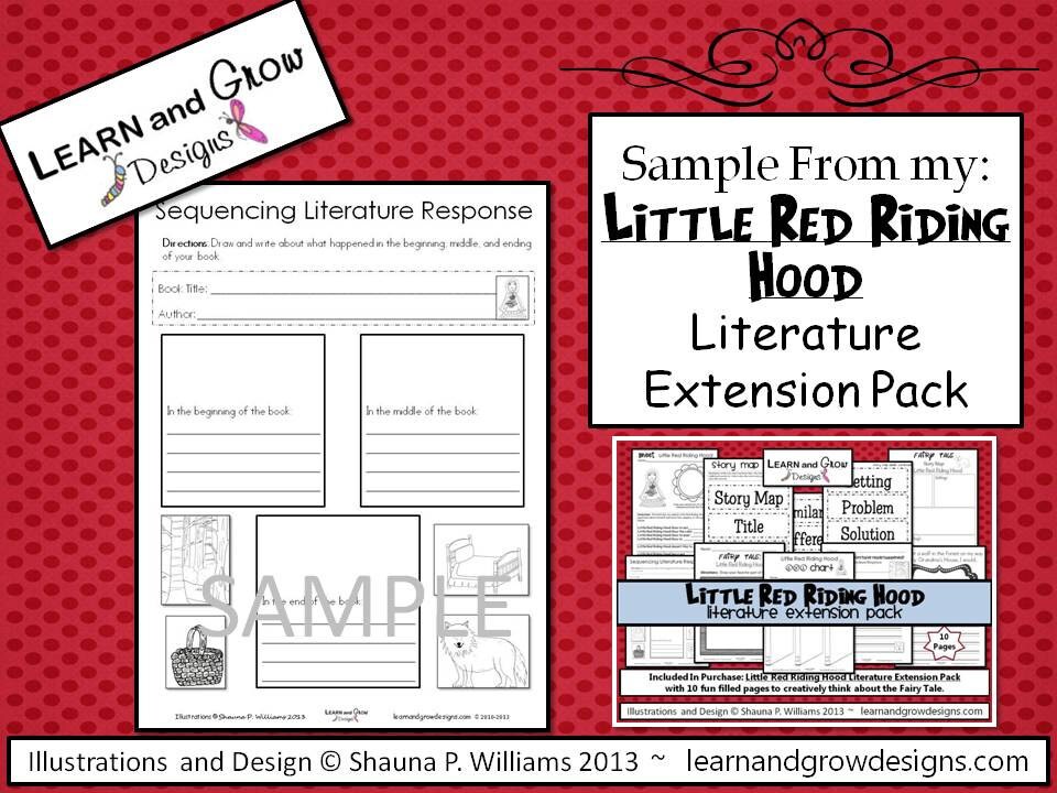 Little Red Riding Hood Literature Extension Writing Pack - Etsy
