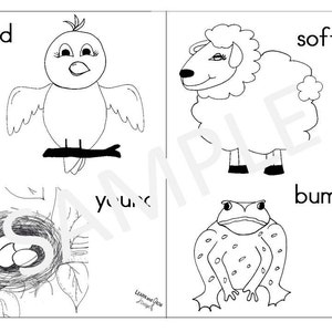 Animal Opposites Printable Coloring Book - Etsy