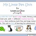 My Little Pet Themed Learning Unit - Contains 62 Pages Of: Art ...