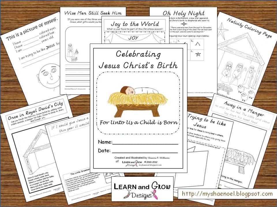 Celebrating Jesus Christ's Birth Activity and Drawing Book for Children ...