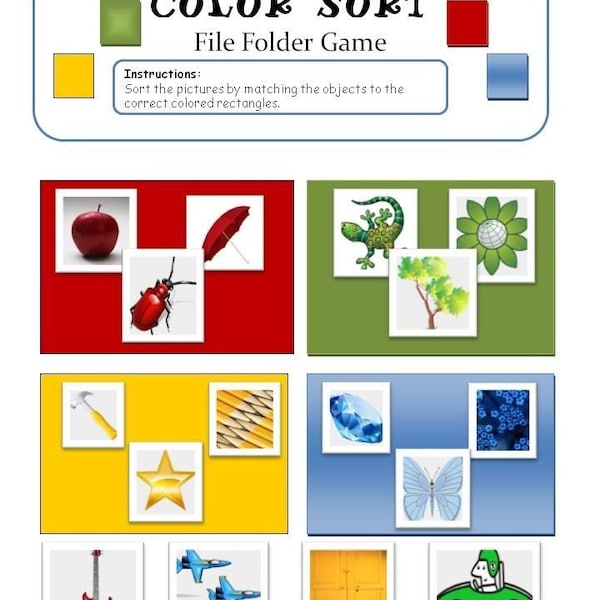 File Folder Game - Etsy