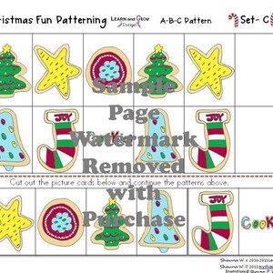 Christmas Fun Patterning sets A-D PDF - Etsy