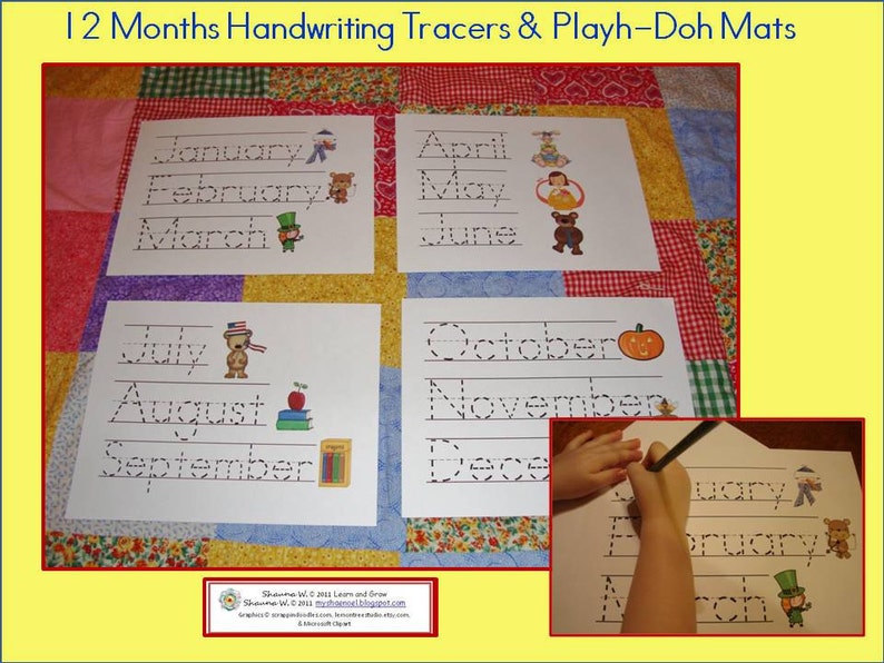 12 Months of the Year Activity Pack - UPDATED - Etsy