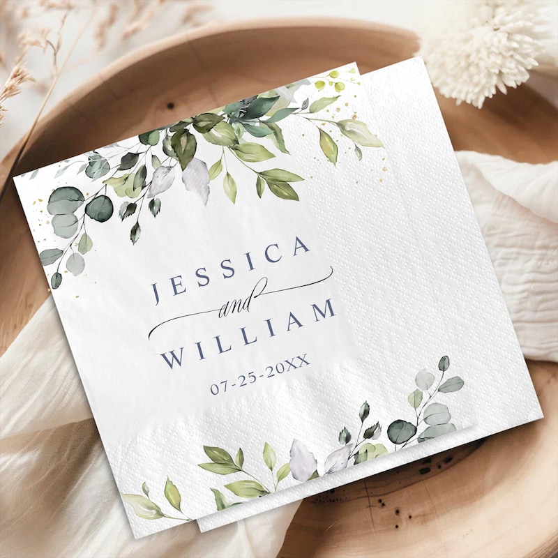 Napkins Floral Wedding - Etsy