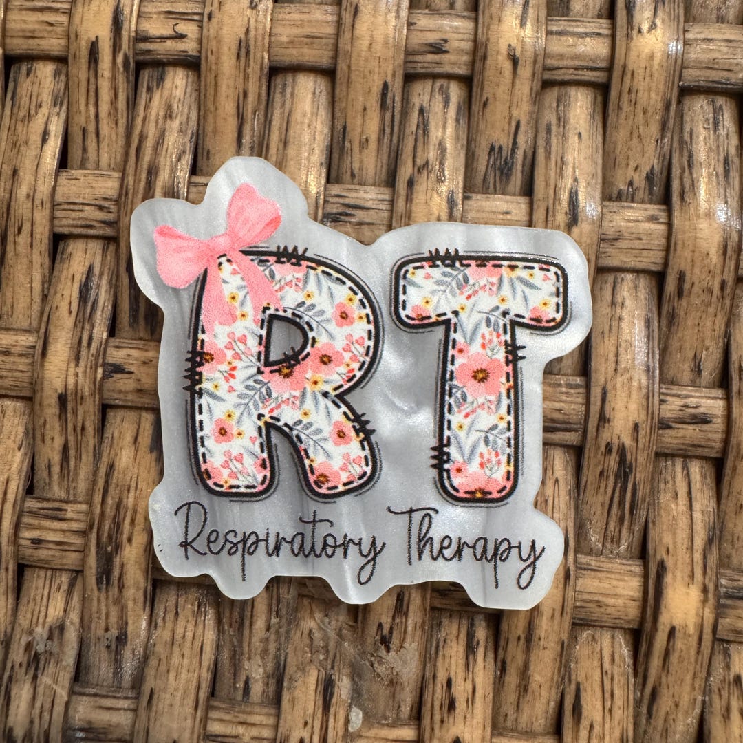 Respiratory Therapist RT Medical Acrylic Flatback Cabochon Planar Charm ...