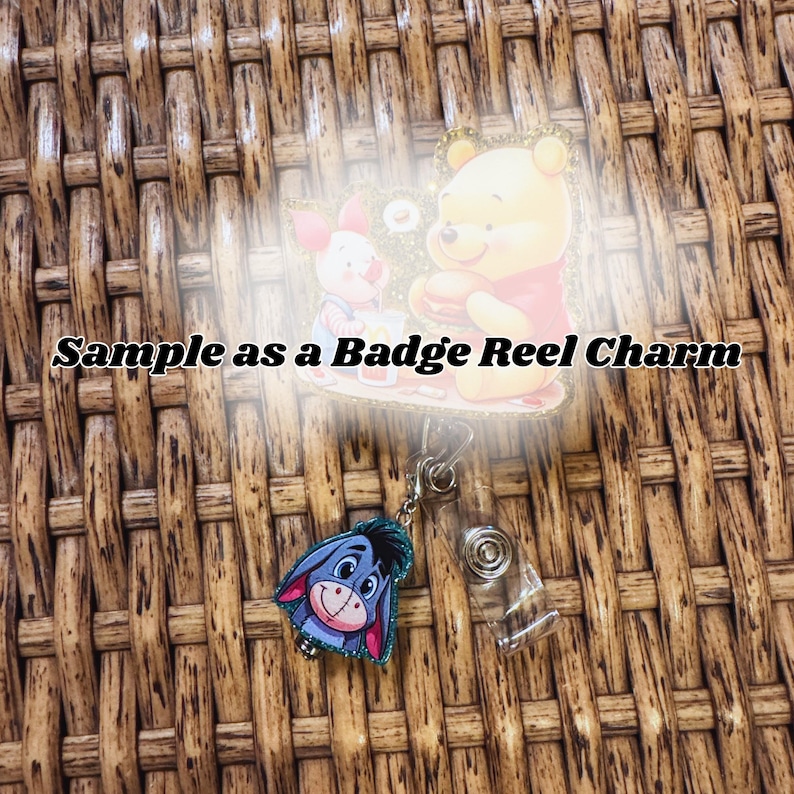 Acrylic Focal Bead Set of Two Double-sided Charms for Beadable Pens ...