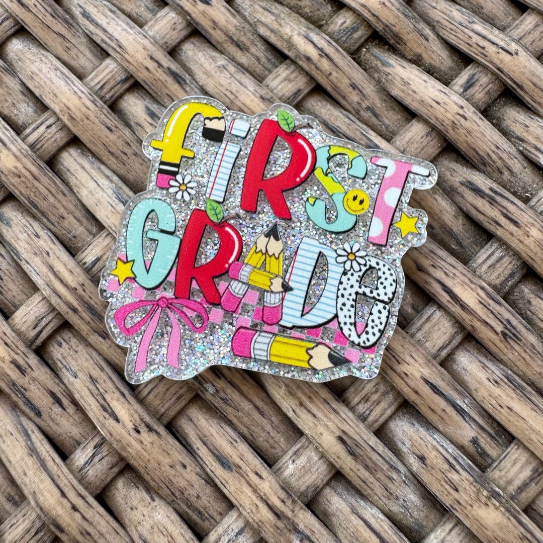 School, First Grade, Craft Supply, Planar Flat, Badge Reel Topper ...