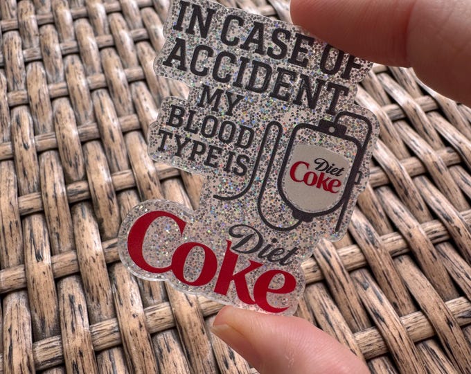 Blood Type, Diet Coke, Humor, Acrylic Flatback, Cabochon, Planar ...