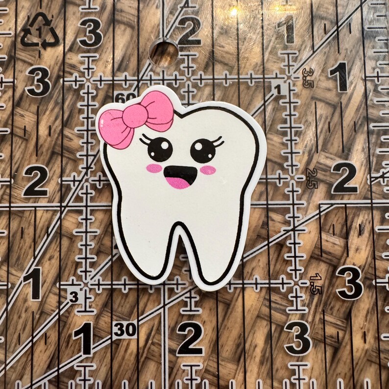 Dental Tooth With Bow Crylic Flatback Cabochon Planar Charm Craft ...