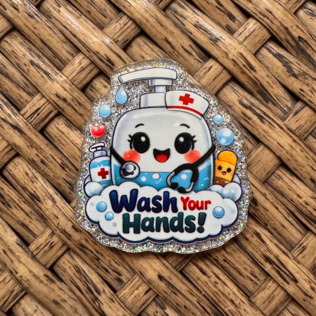 Wash Your Hands Medical Flatback Cabochon Planar Charm Craft ...