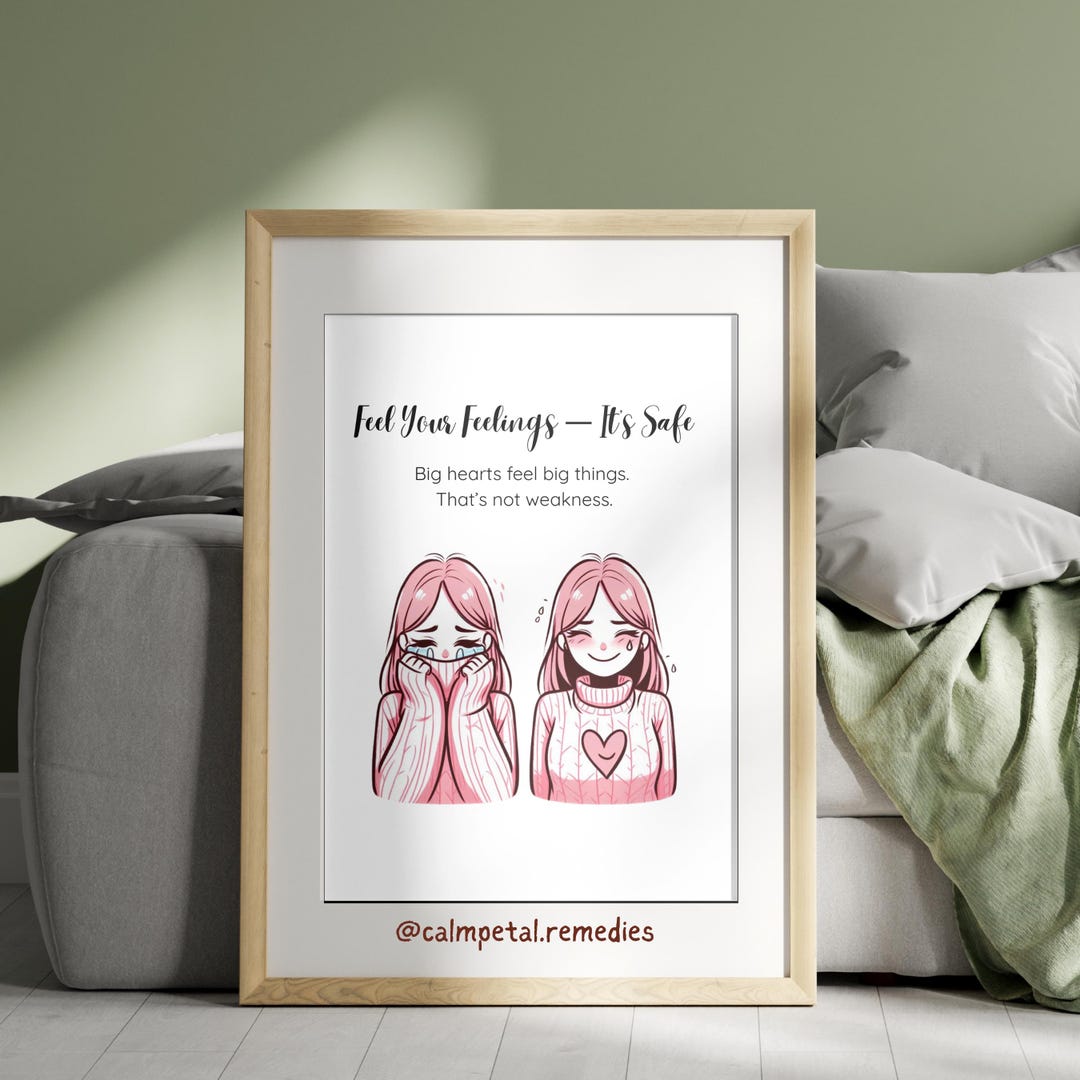 Emotional Healing Wall Art for Women Feel Your Feelings Printable ...