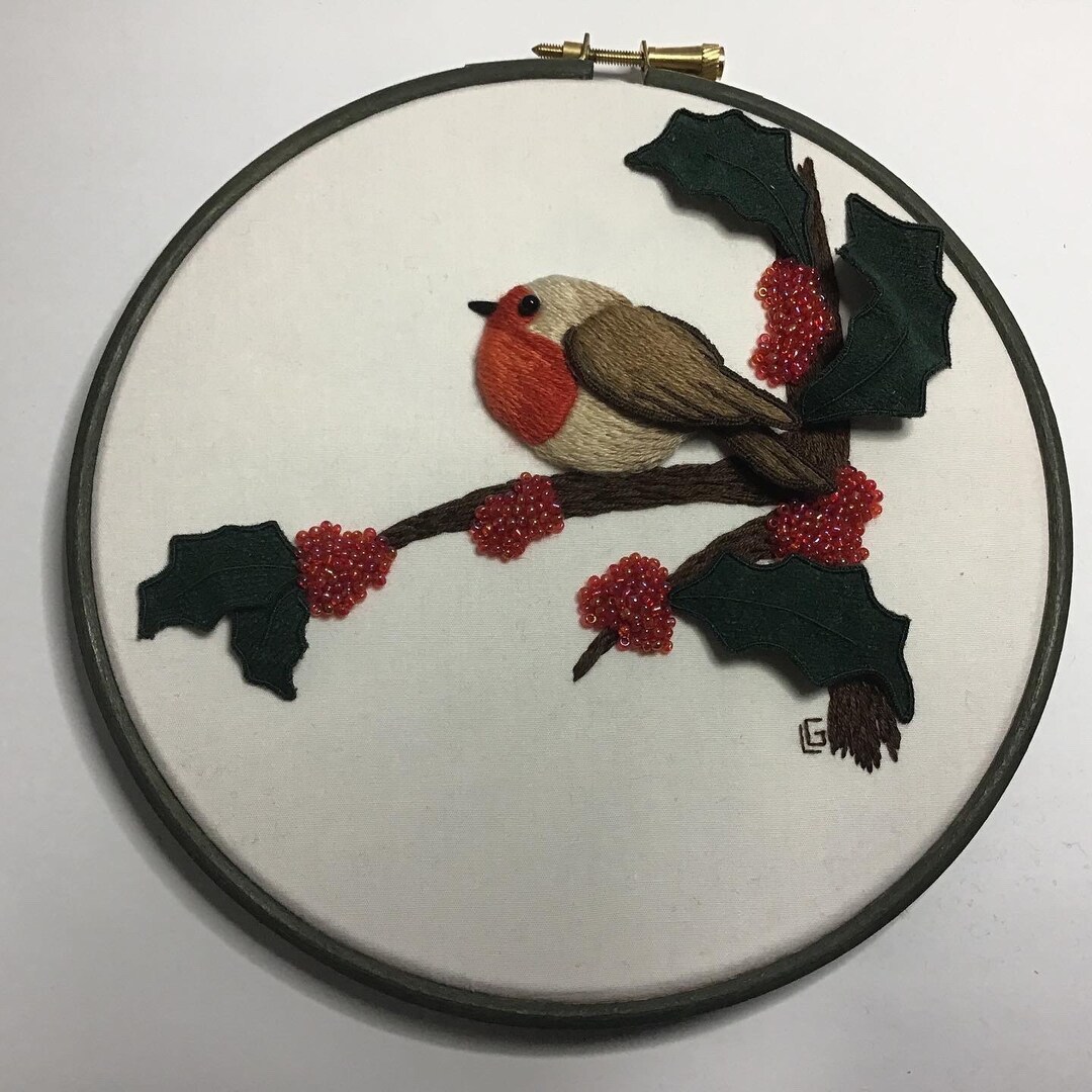 Birds of Britain Kit - the Robin - Embroidery Kit, DIY Kit ...