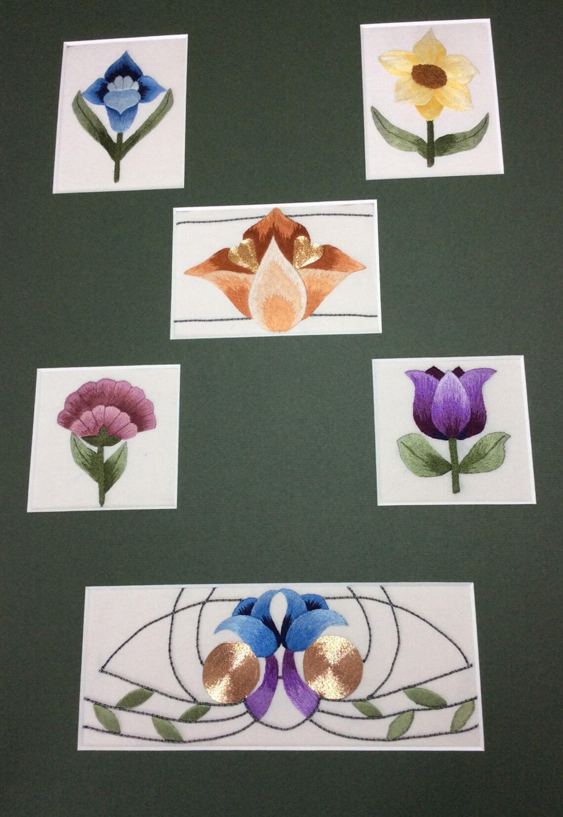 Silk Shading Embroidery Hand Stitching DIY Kit Goldwork - Etsy