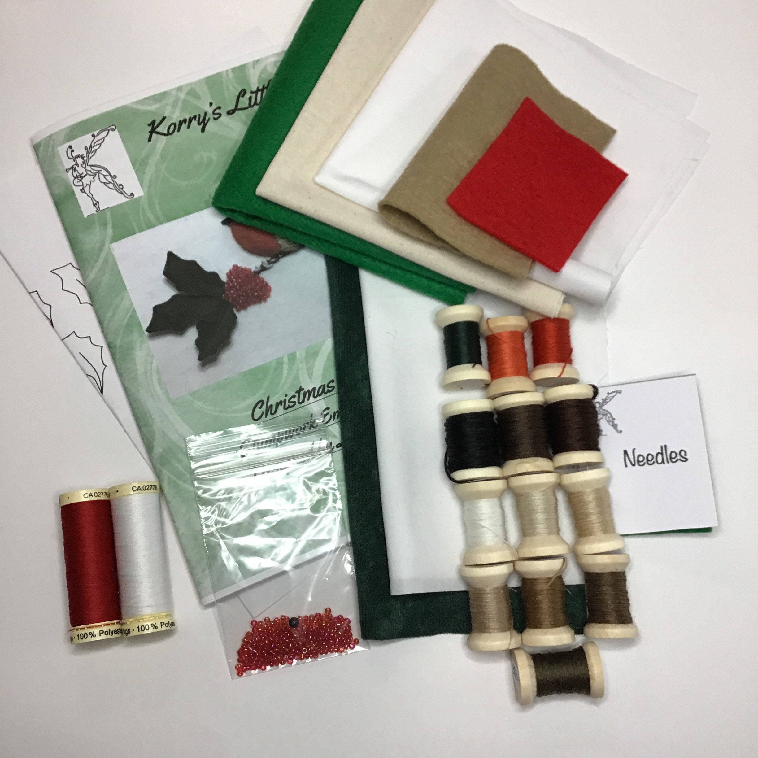 Christmas Robin Stumpwork Kit Embroidery Kit Silk Shading - Etsy