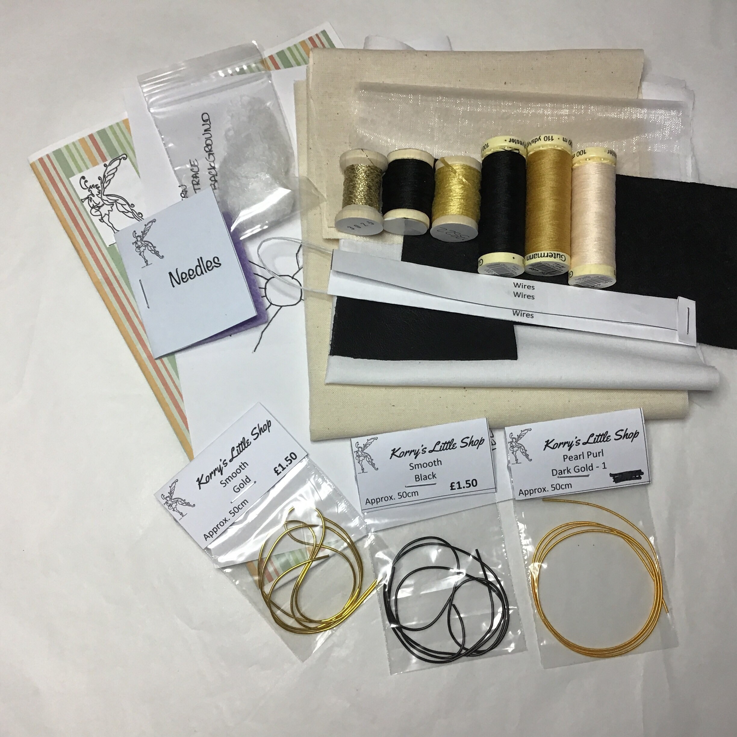 Goldwork Embroidery Kit Hand Stitching DIY Kit Stumpwork - Etsy UK