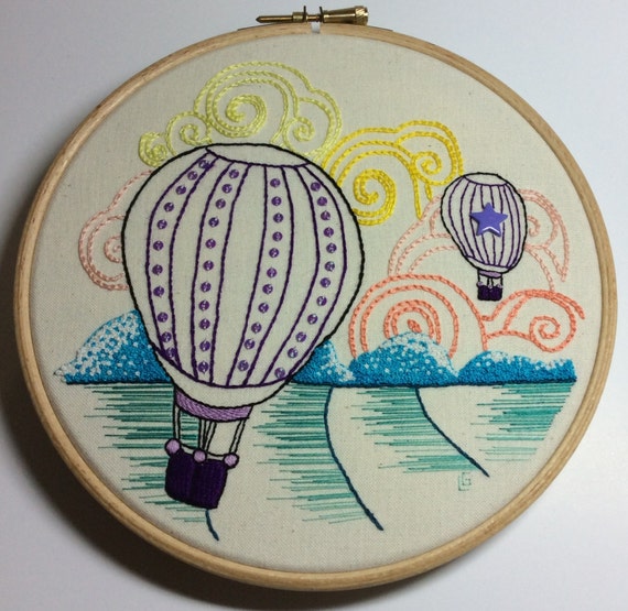 Embroidery kit Stitch sampler DIY kit doodle hand | Etsy