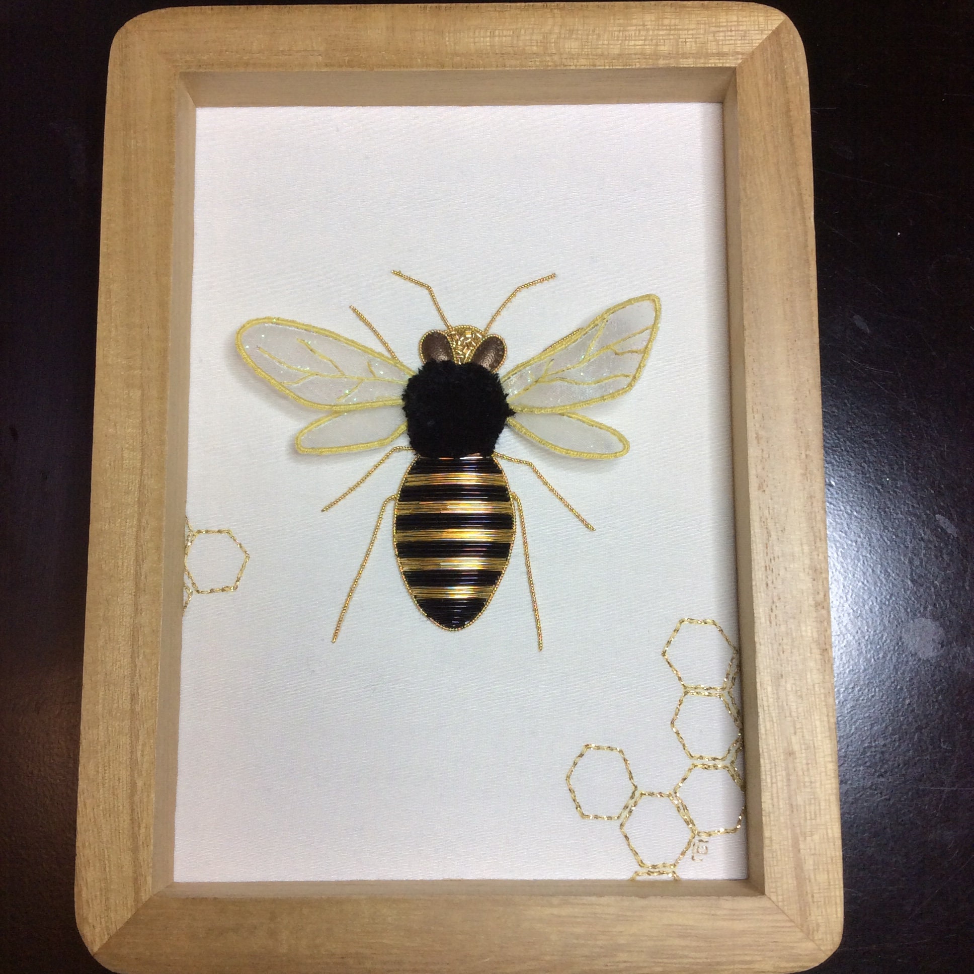 The Bee Pdf Pattern Goldwork and Stumpwork Embroidery - Etsy