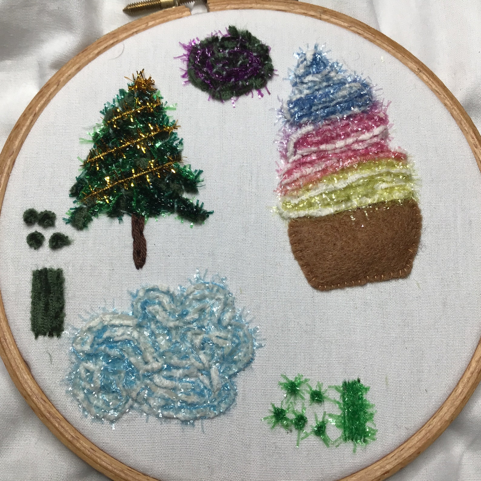 Iridescent Chenille Thread 10m Skeins Embroidery Thread, Hand ...