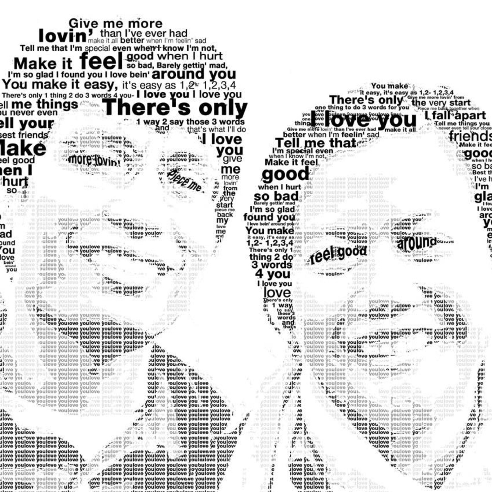 Custom Typography WORD Portrait - Etsy