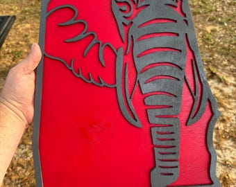Alabama Roll Tide 3D Wood Sign - Etsy
