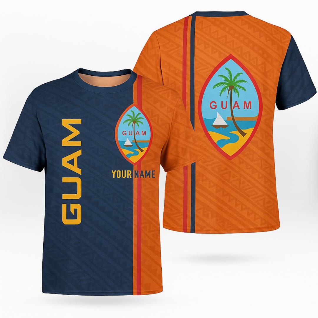 Custom Guam 3D T-shirt – Personalized Island Pride Shirt With Guam Seal ...