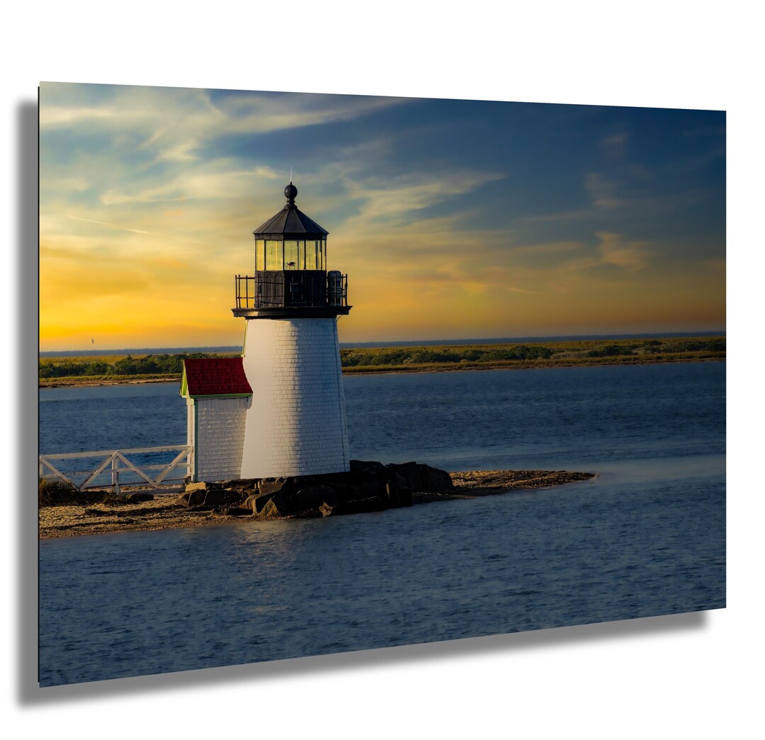 Brant Point Lighthouse Print: Nantucket Coastal Wall Art - Etsy