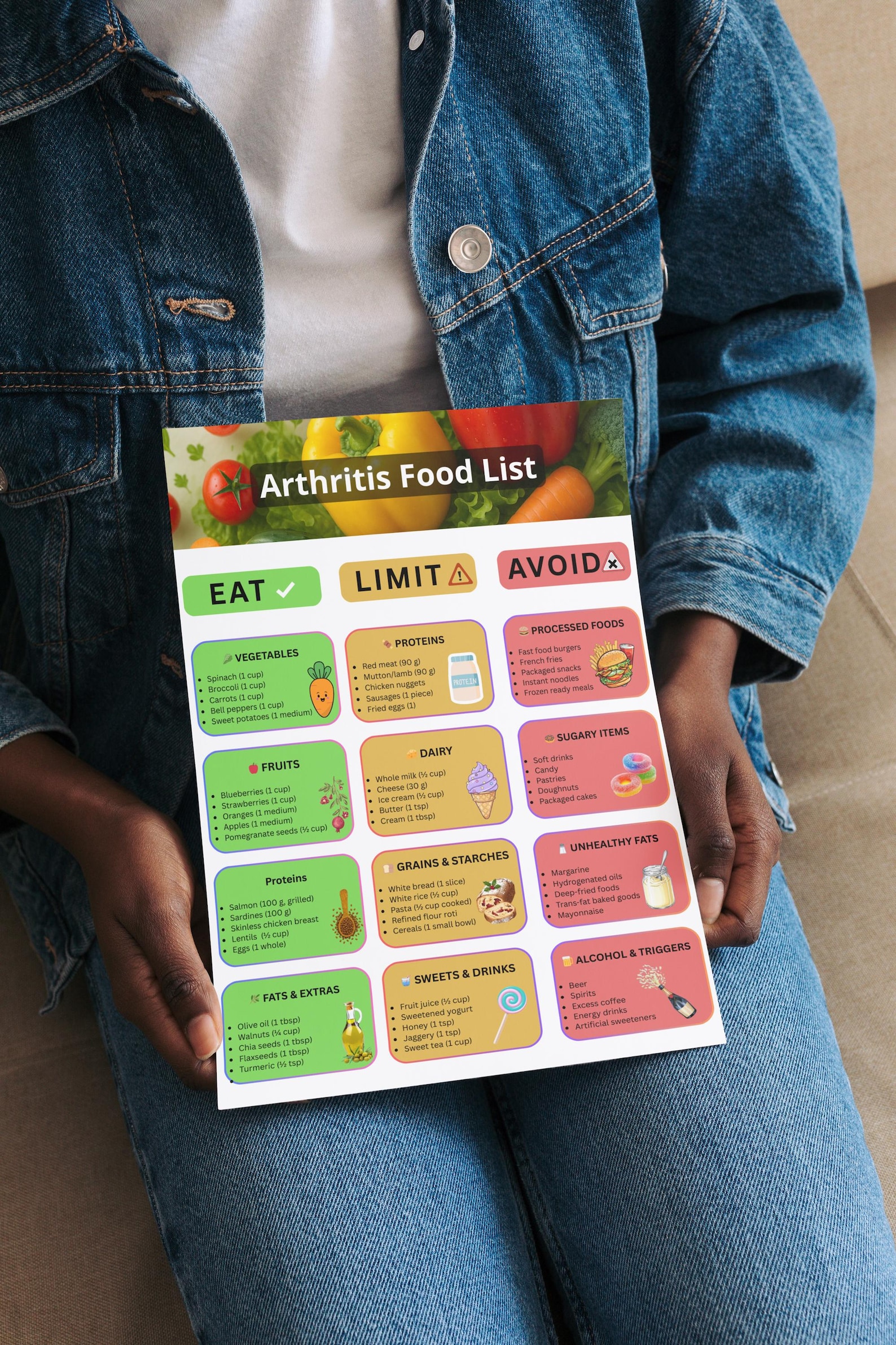 Arthritis Food List Printable | Anti Inflammatory Diet Chart | Joint ...
