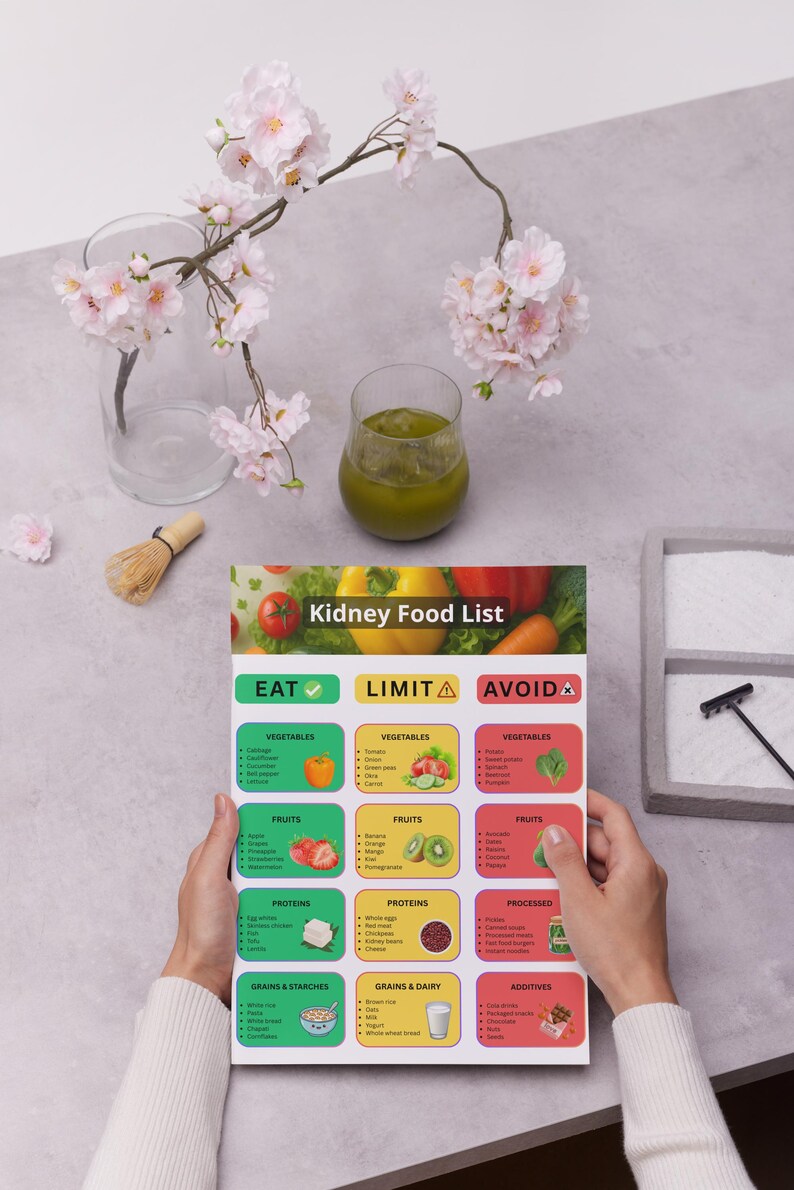 Kidney Food List PDF, Renal Diet Chart, Low Sodium Low Potassium Foods ...