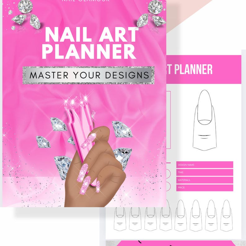 Nail Planner & Design Sheets | Printable Nail Art Templates | Instant ...
