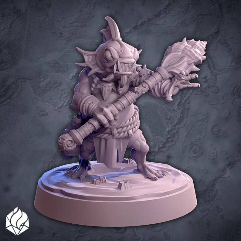 Dnd Kuo-toa - Fishfolk - Sahuagin - Merfolk - 32mm Scale - TTRPG ...