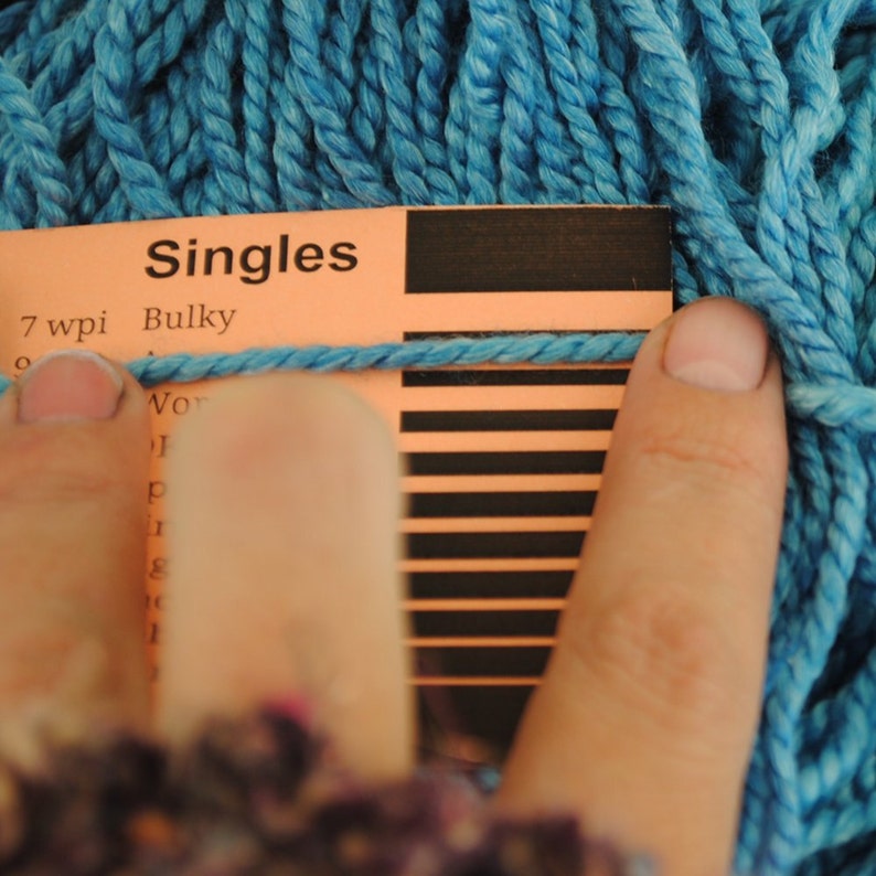 SALE Print Your Yarnometer Yarn Control Card WPI Sizing Tool - Etsy