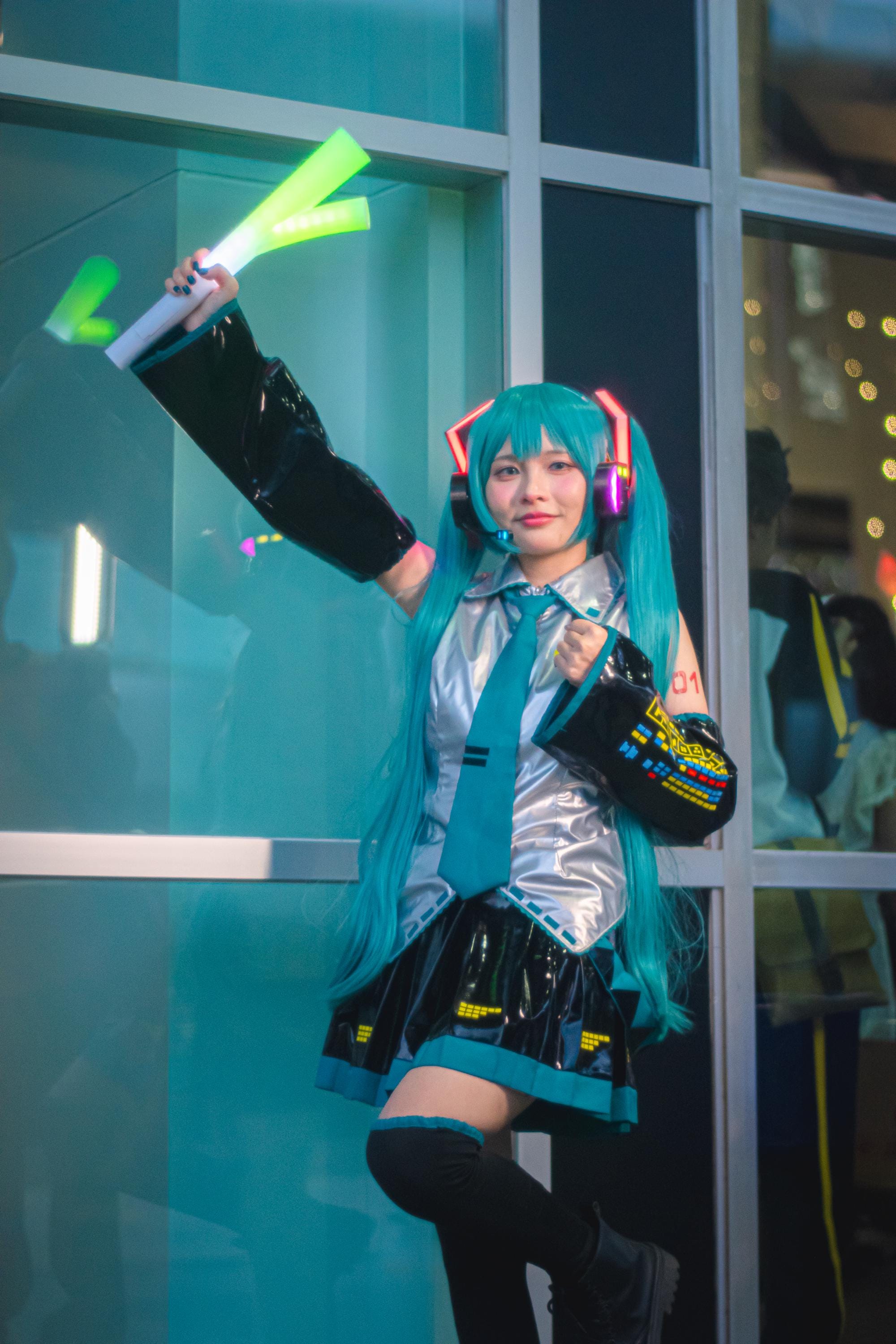 Hatsune Miku LED Headset | Vocaloid | Cosplay Prop | Headphone | Hair ...