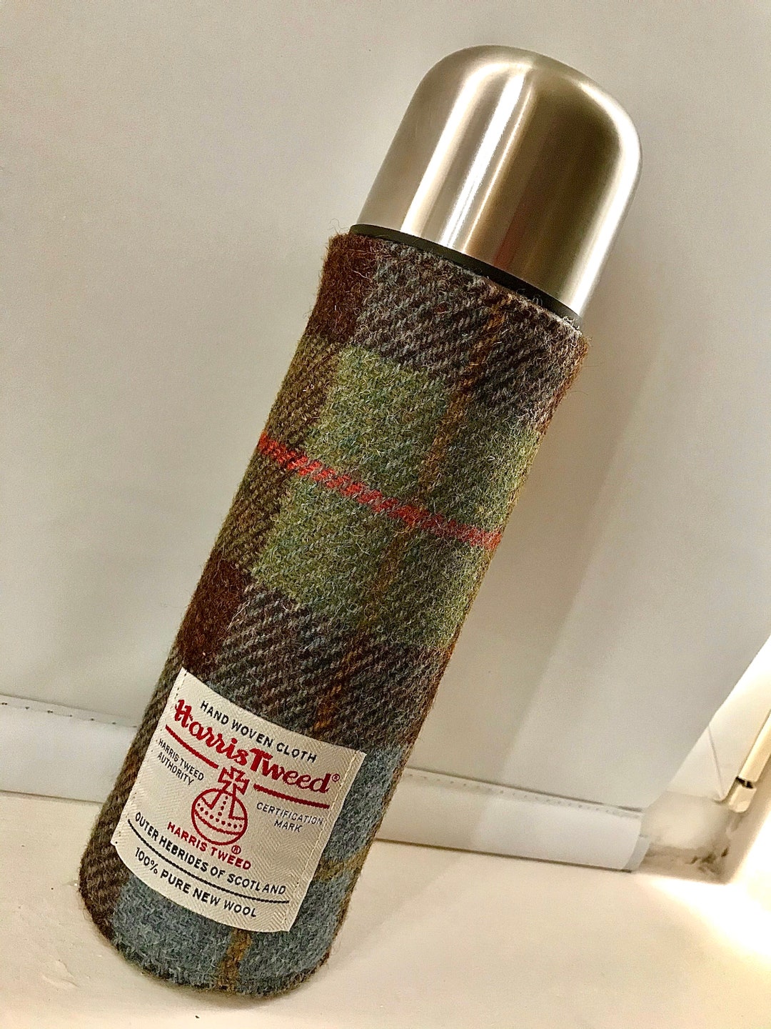 Harris Tweed Thermos Flask Coffee Gift Lock Down Gift Gift - Etsy
