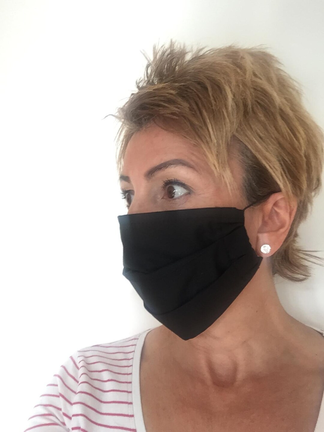 2 Pack Face Mask Men, Face Mask Women, Black Face Mask , Catering Mask ...