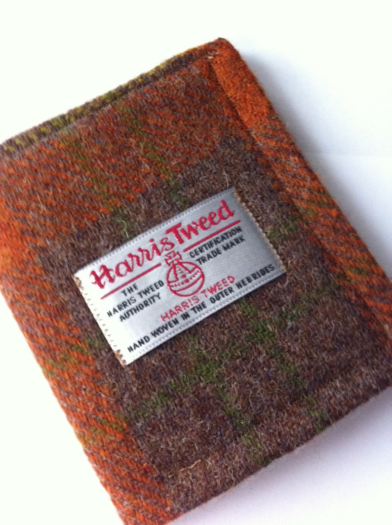 Handmade Harris Tweed Wallet, Plaid Leather Wallet - Etsy Canada
