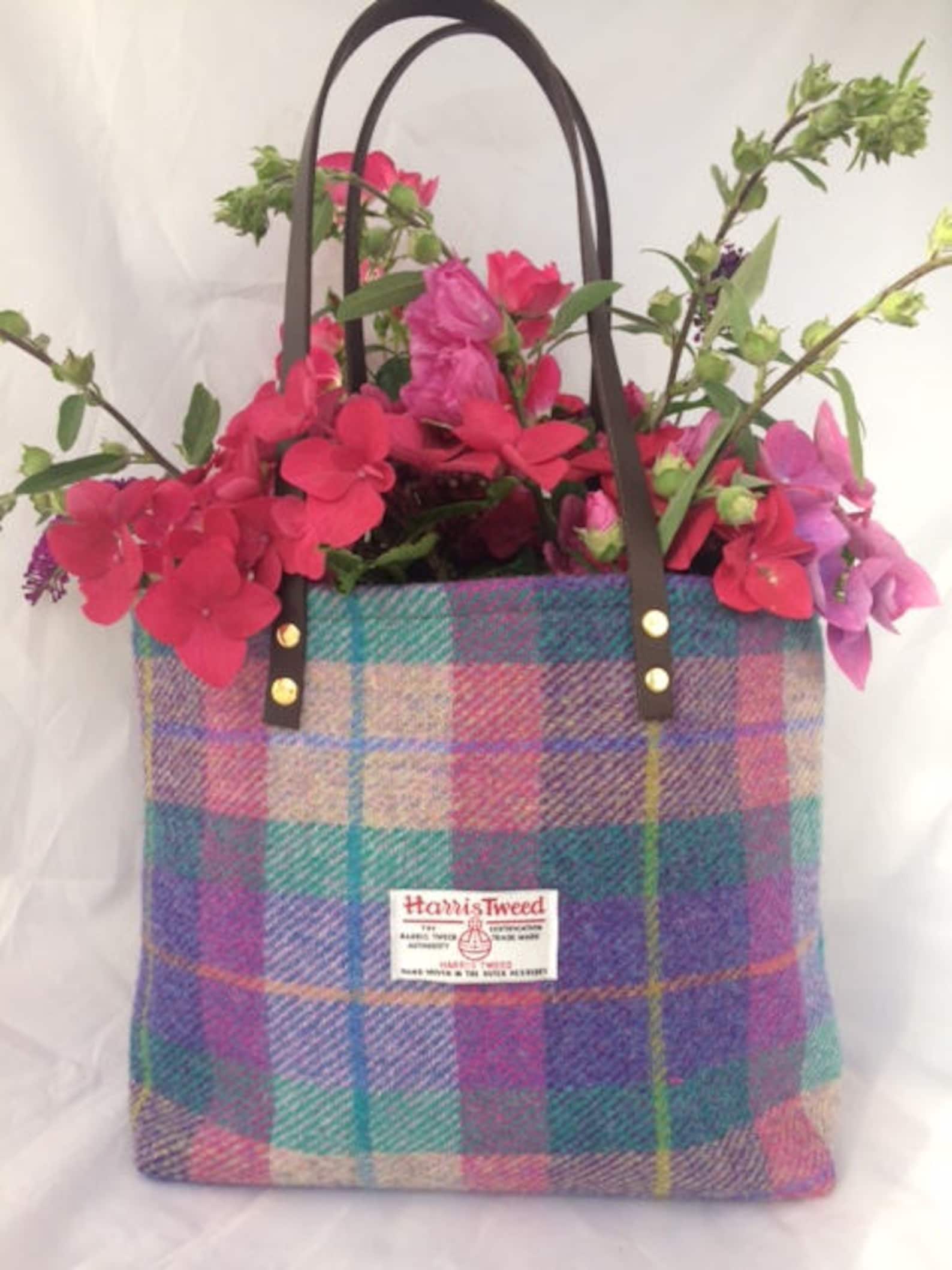 Harris Tweed Tote Harris Tweed Bag Harris Tweed Purse Bag - Etsy
