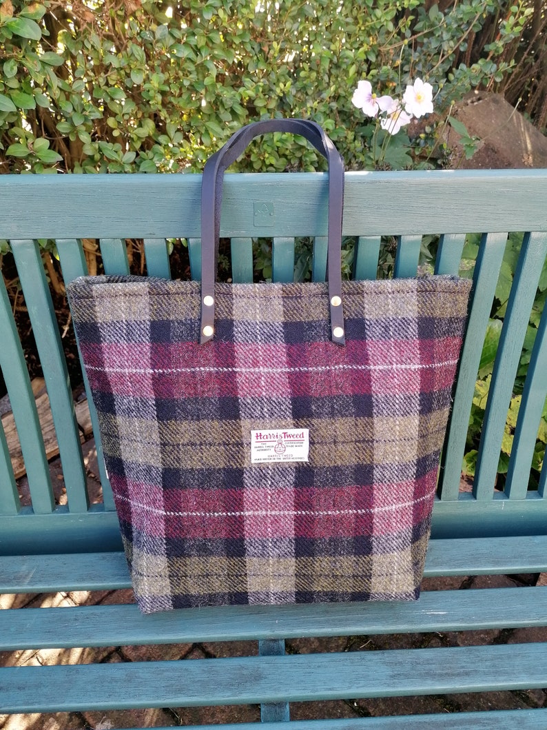 Harris Tweed Bag Harris Tweed Tote Harris Tweed Purse Gift | Etsy