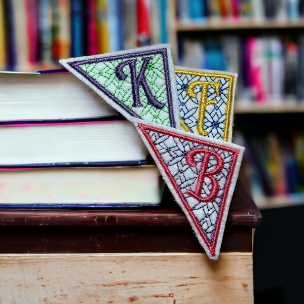 Embroidered Bookmark - Etsy