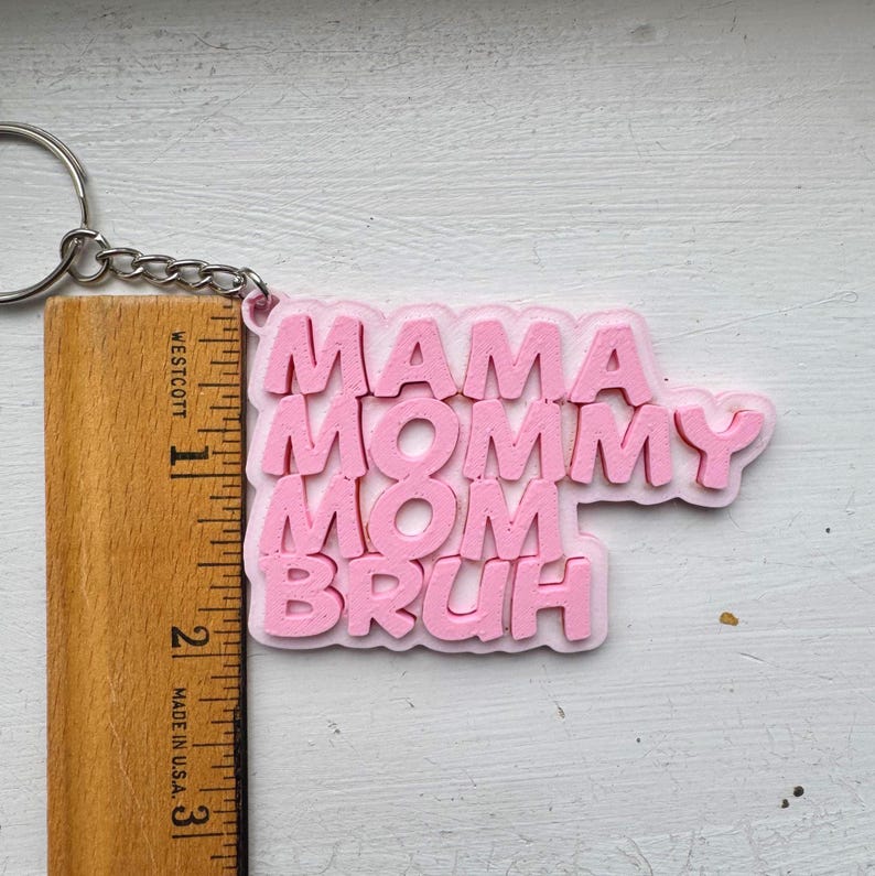 Mom Life Keychain | Mama Mommy Mom Bruh Funny - Etsy