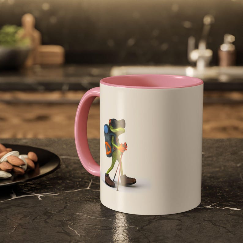 Colorful Mugs (11oz, 15oz), Frog Mug, Funny Mug, Camping Mug, Came Here ...