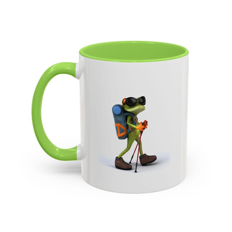 Colorful Mugs (11oz, 15oz), Frog Mug, Funny Mug, Camping Mug, Came Here ...