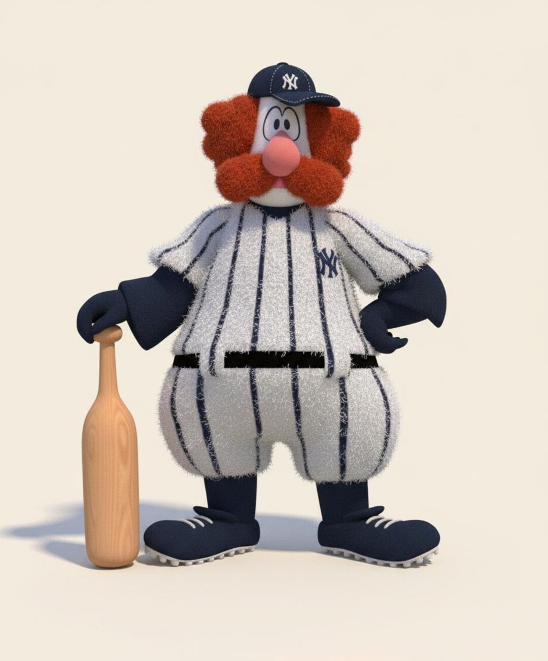 Dandy NY Yankees Mascot 3D STL File - Etsy