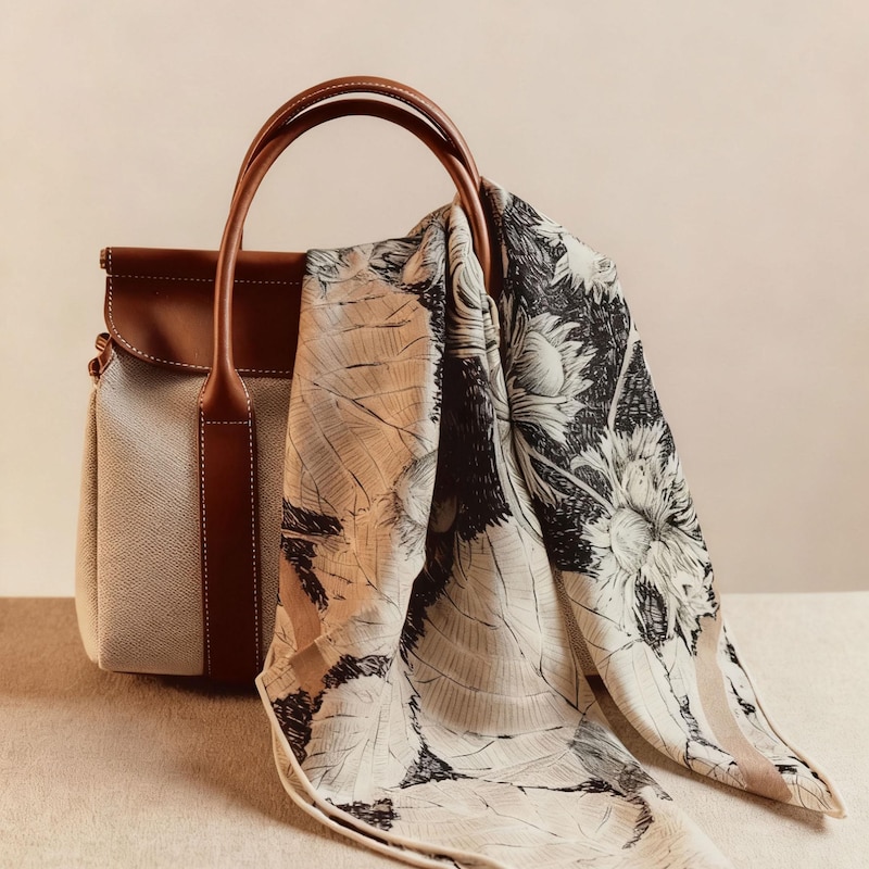 Italian Silk Wool Scarf - Etsy UK