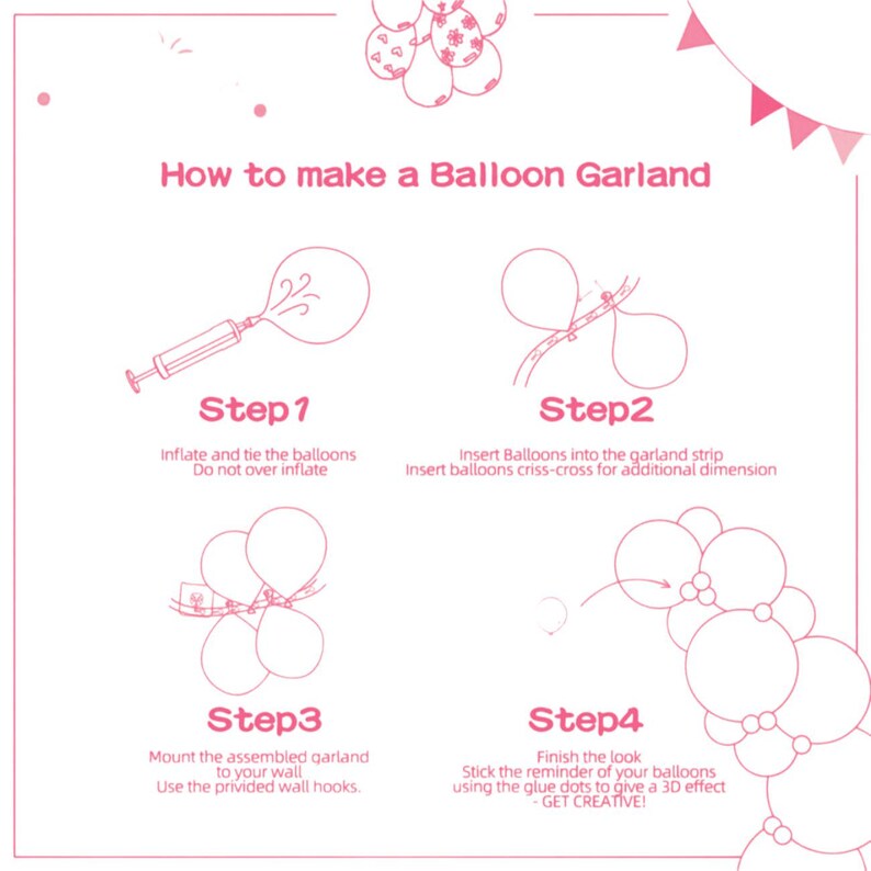 123pcs Pink Orange Balloon Garland Arch Kit, Bright Pink, Orange, Gold ...