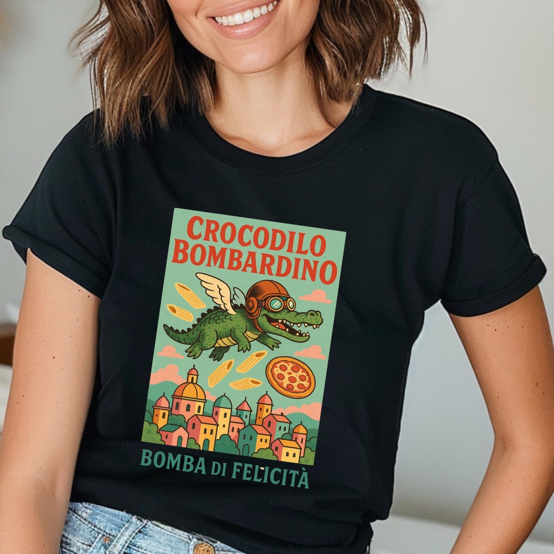 Bombardino Crocodilo Brainrot Shirt, Funny Italian Brainrot, Viral ...