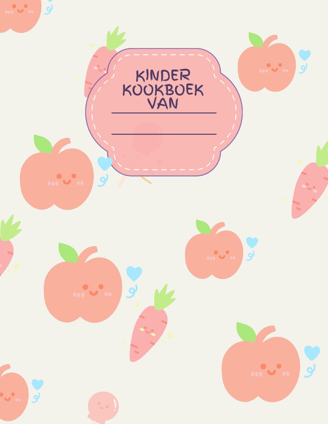 Chariss Fillable Children's Cookbook to Fill in Yourself - Printable ...