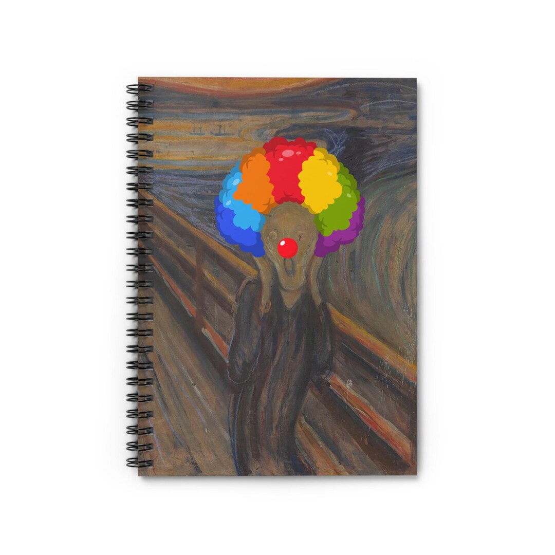 The Scream Art Humor Spiral Notebook - Perfect for Journaling ...