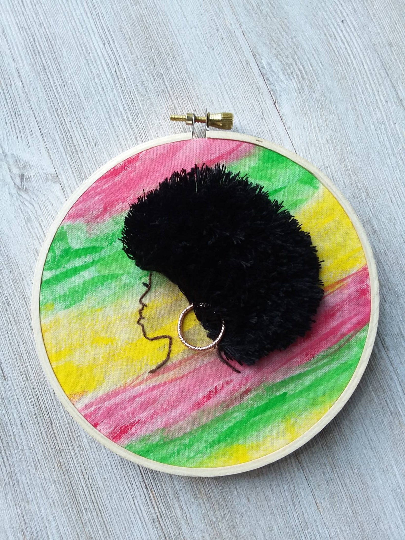 Sisterhood Hand Embroidery 3D Hair Embroidery Silhouette | Etsy